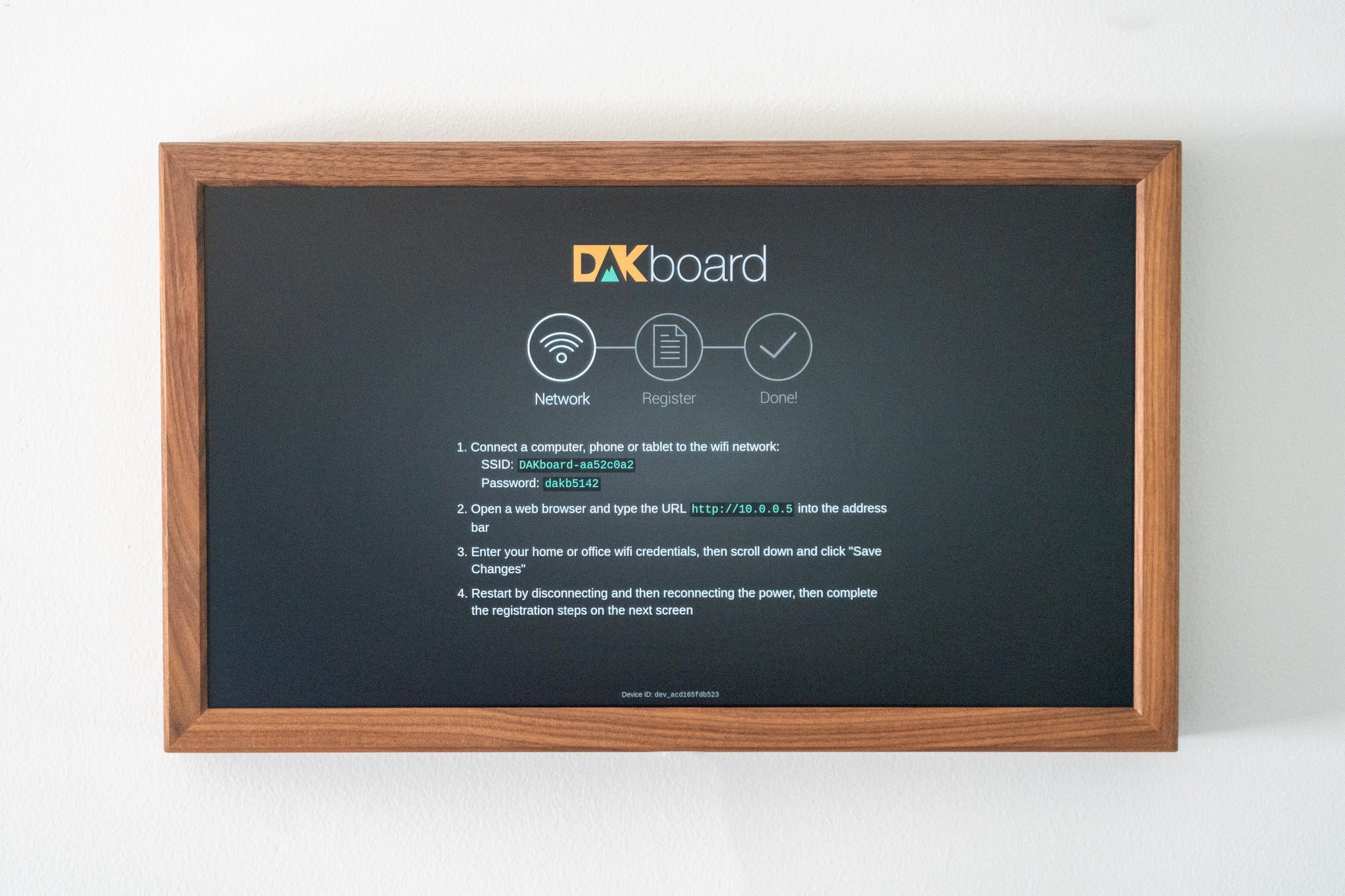 24" Smart Digital Wall Display - HD Screen with WiFi Calendar & Raspbe ...