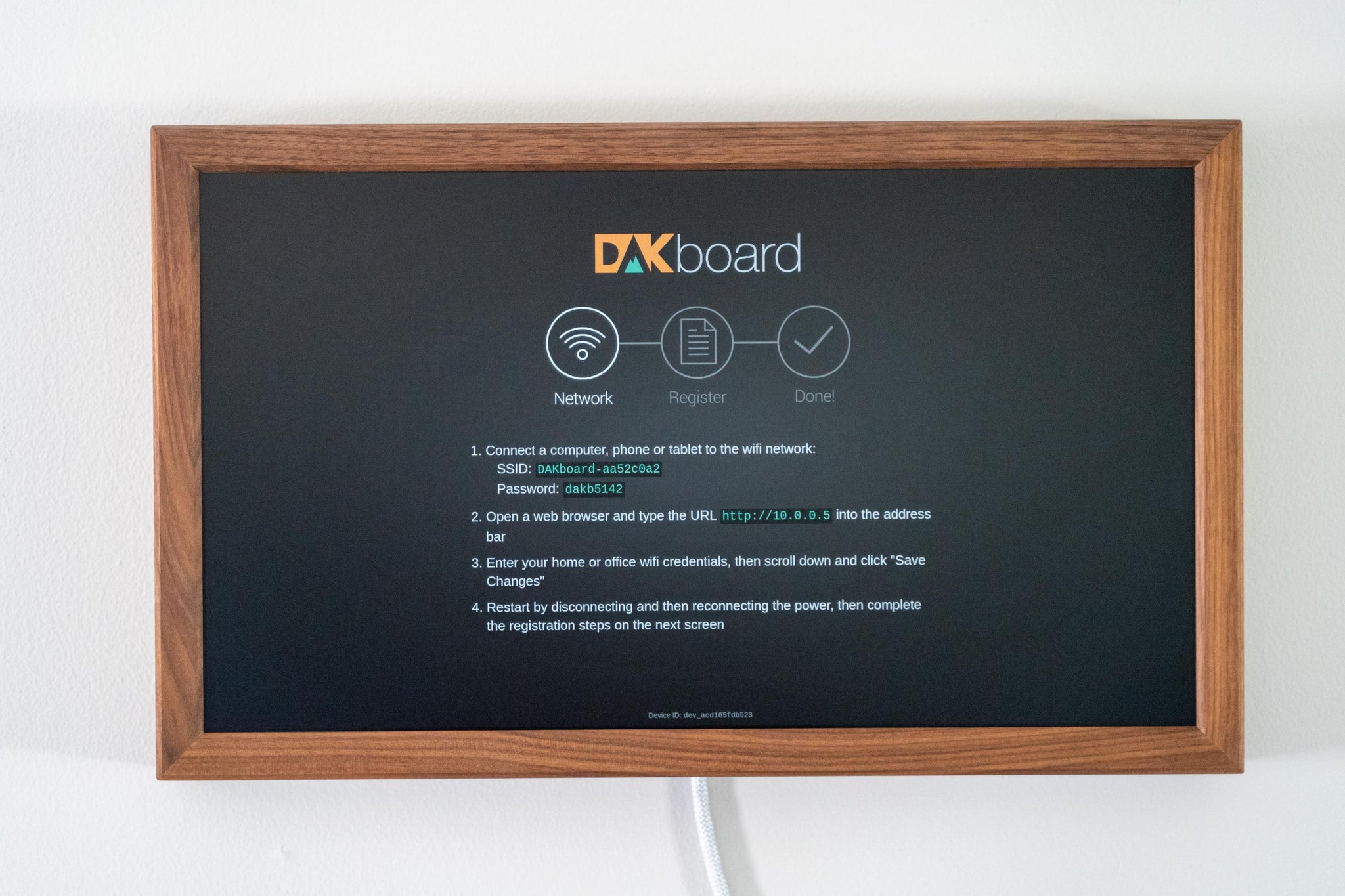 24" Smart Digital Wall Display - HD Screen with WiFi Calendar & Raspbe ...