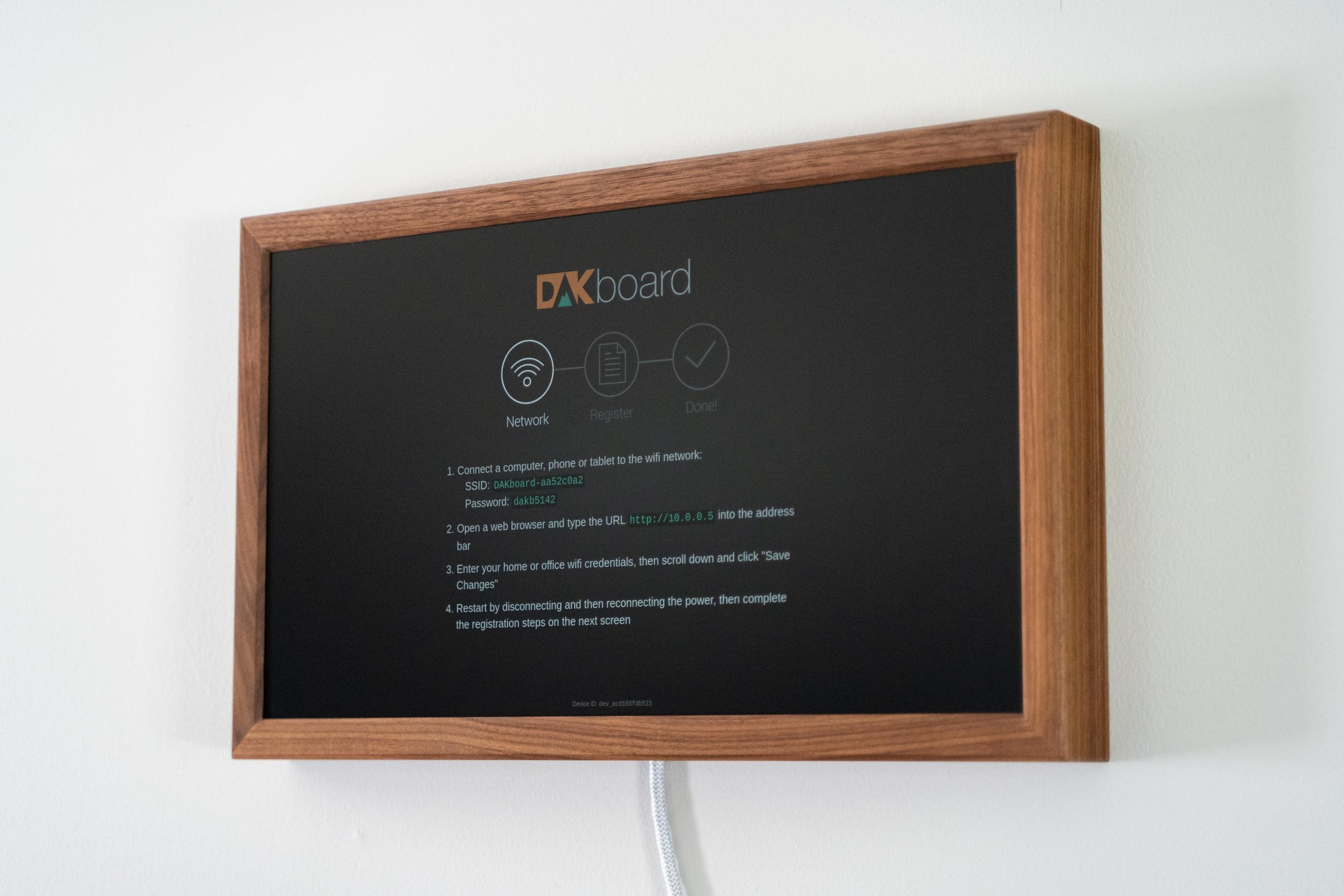 24" Smart Digital Wall Display - HD Screen with WiFi Calendar & Raspbe ...